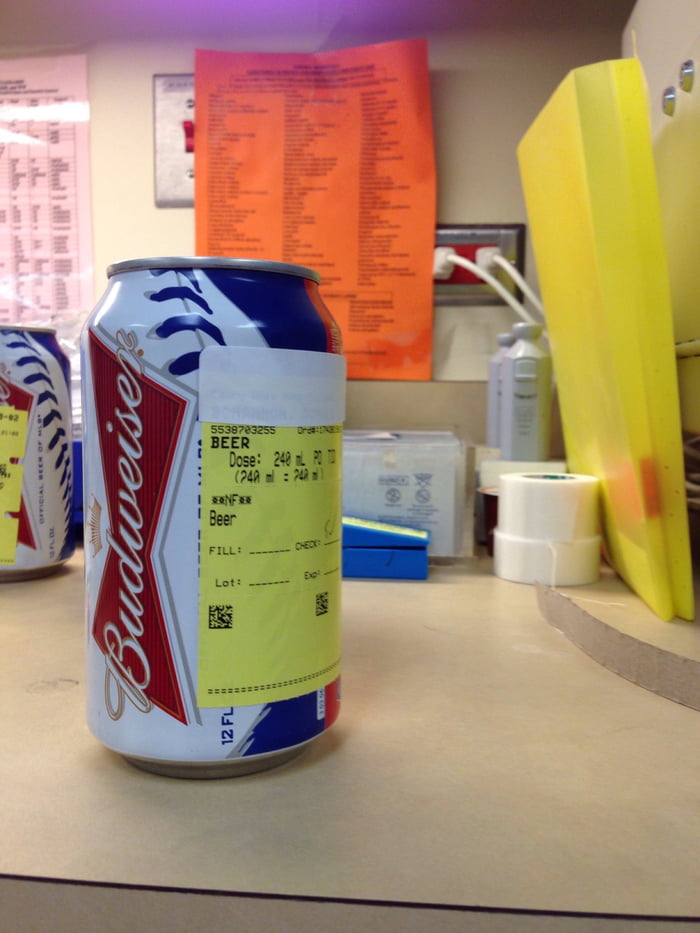 Some hospitals keep a supply of beer for alcoholic withdrawal, which ...