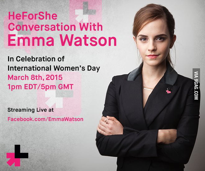 Emma Watson, today, live - 9GAG