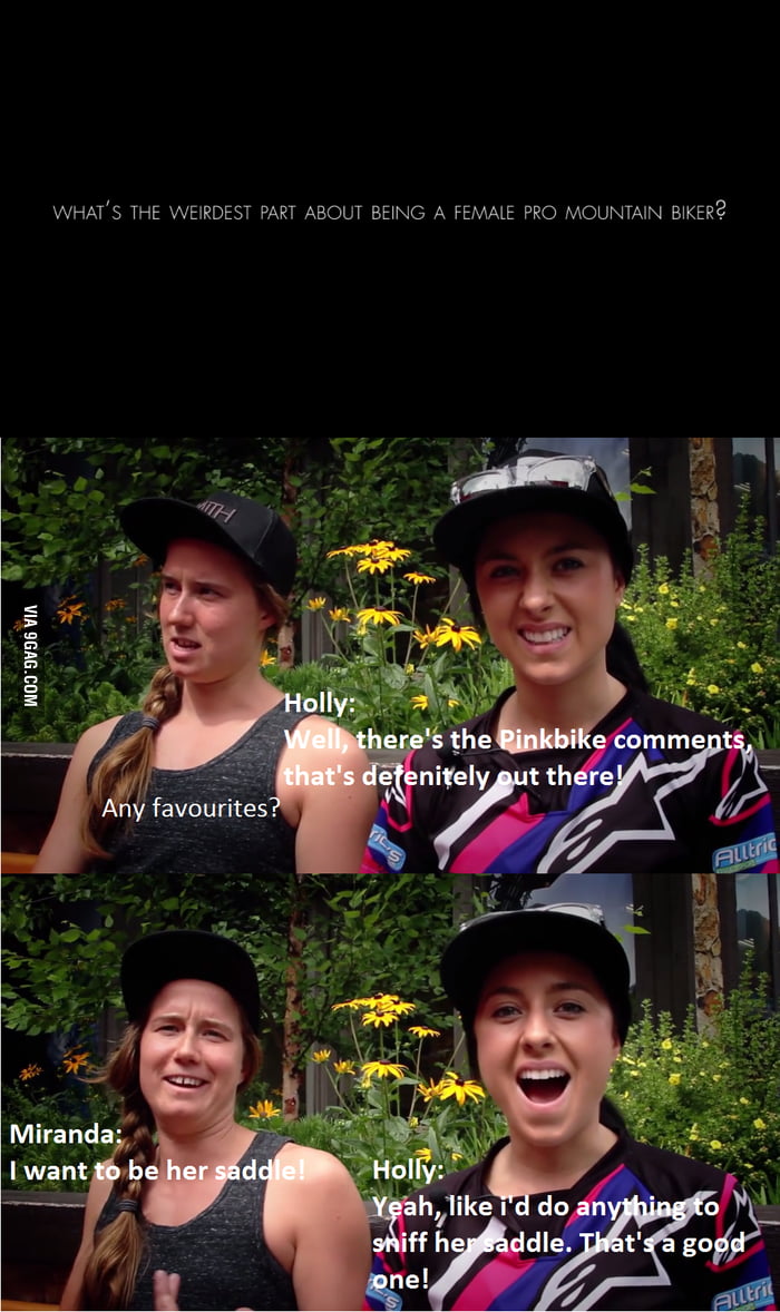 Beeing a female professional Mountainbiker can be weird - 9GAG