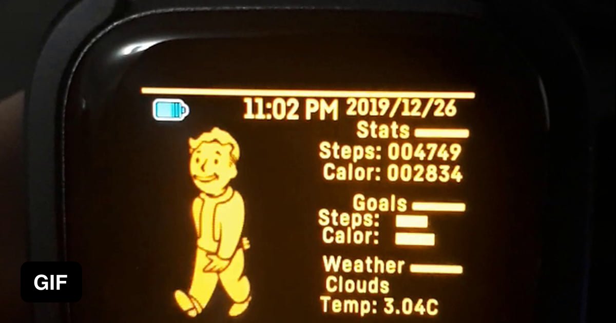 You can turn your Fitbit into a Pipboy 3000 from Fallout - 9GAG
