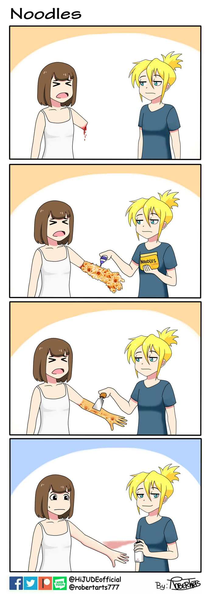 Welcome to the future, where we can fix anything with noodles! - 9GAG