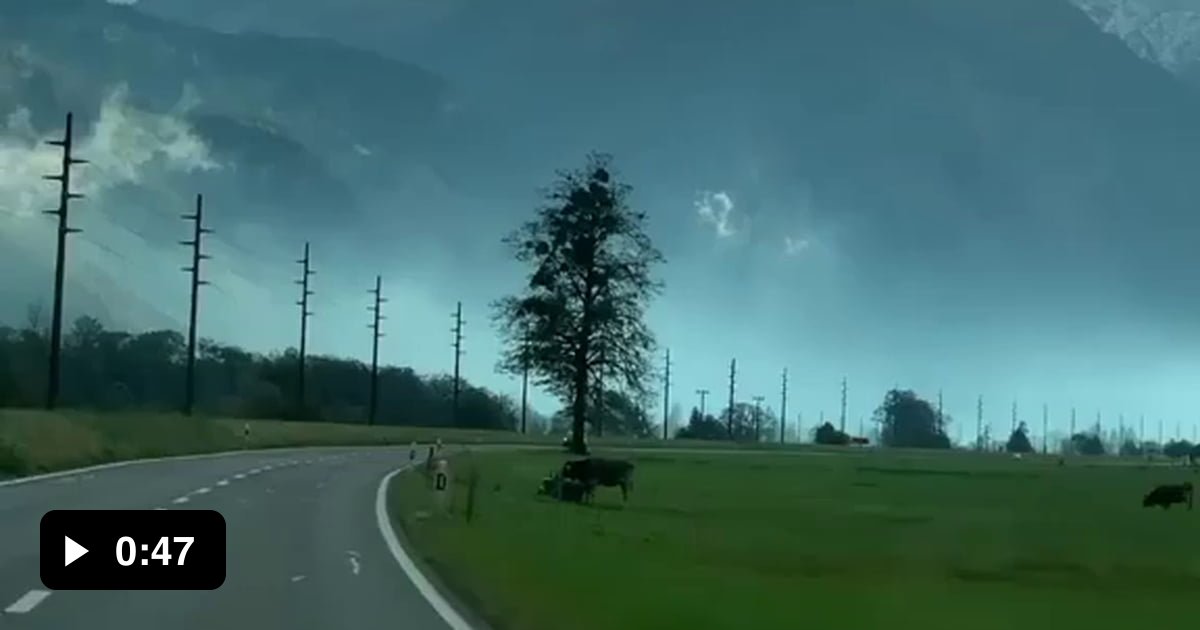 Apocalyptic scenes in Meiringen, Switzerland - 9GAG