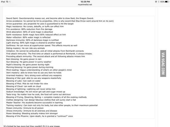 Behold the OPness of Re:Zero's strongest chracter! Reinhard van Astrea ...