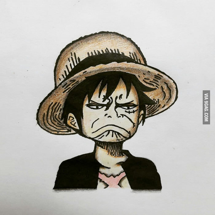 Grumpy luffy. - 9GAG
