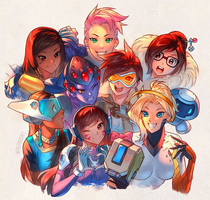 All of the girls (Overwatch) - 9GAG