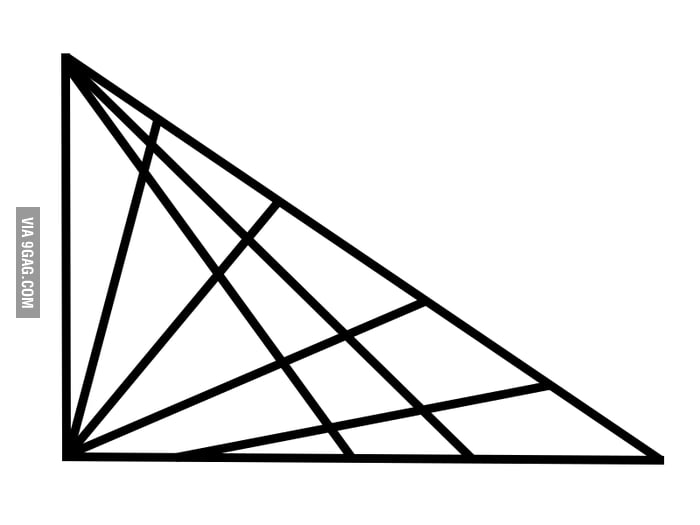 How many triangles do you see? - 9GAG