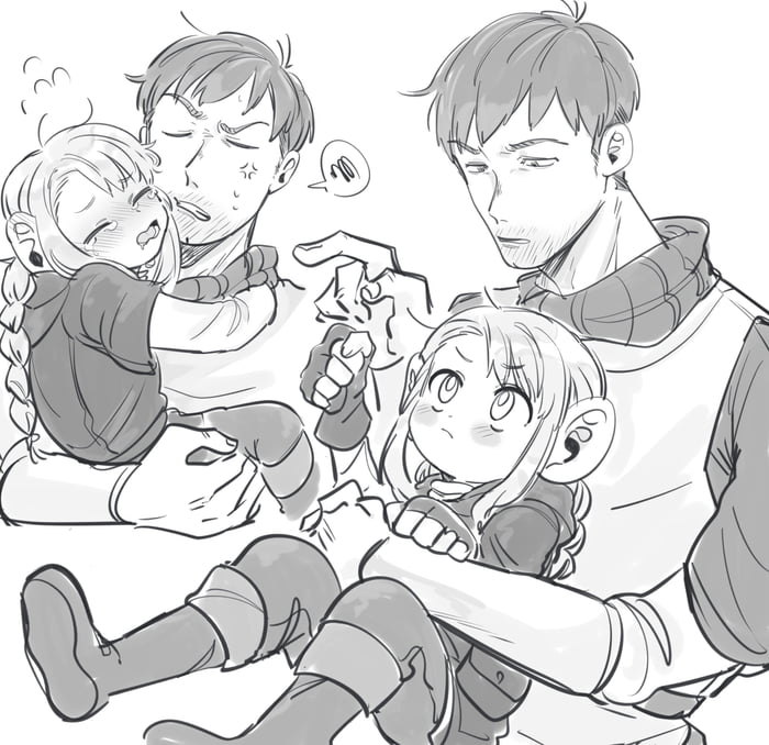 Human Chilchuck and half-foot Marcille - 9GAG