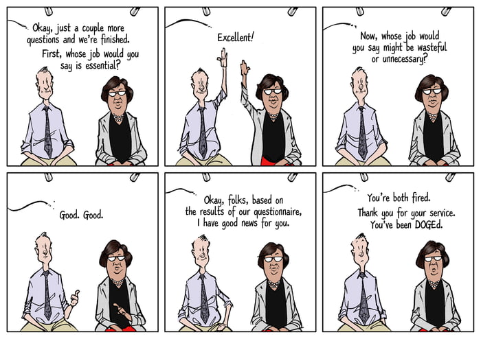 MAGA federal employees take a simple questionnaire - 9GAG