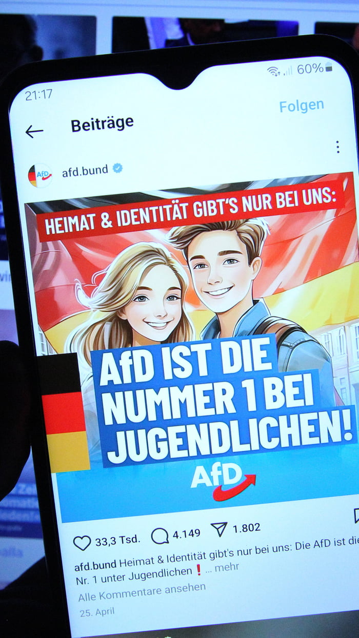 Recently saw how the AFD is targeting young people on TikTok to "be ...