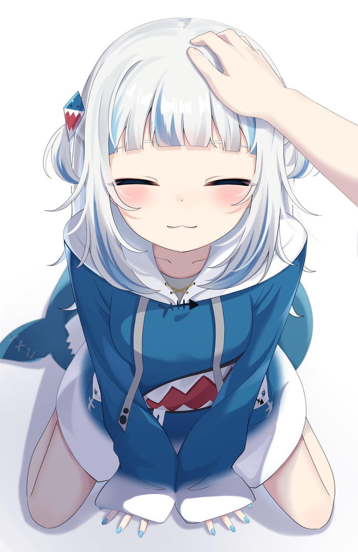 Gawr Gura Headpat - 9GAG