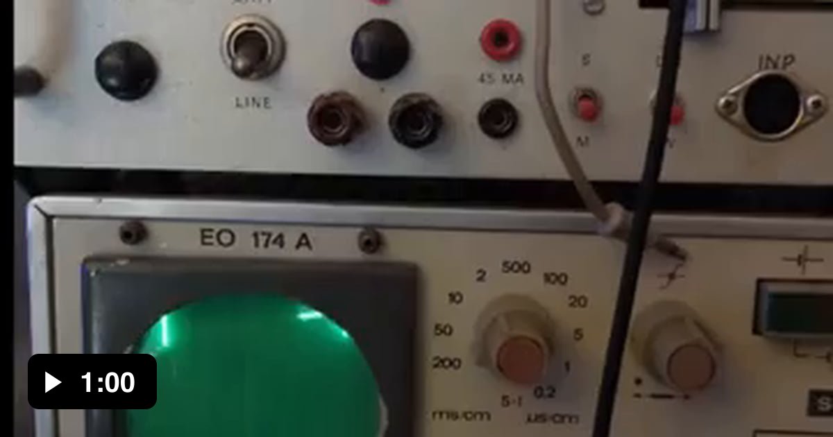 Witnessing the dawn of video games on an old oscilloscope - 9GAG