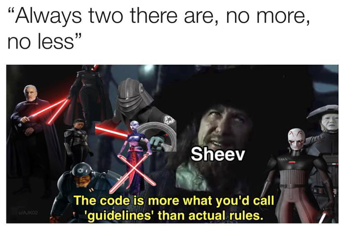 The Dark Side has its own interpretation of rules. - 9GAG