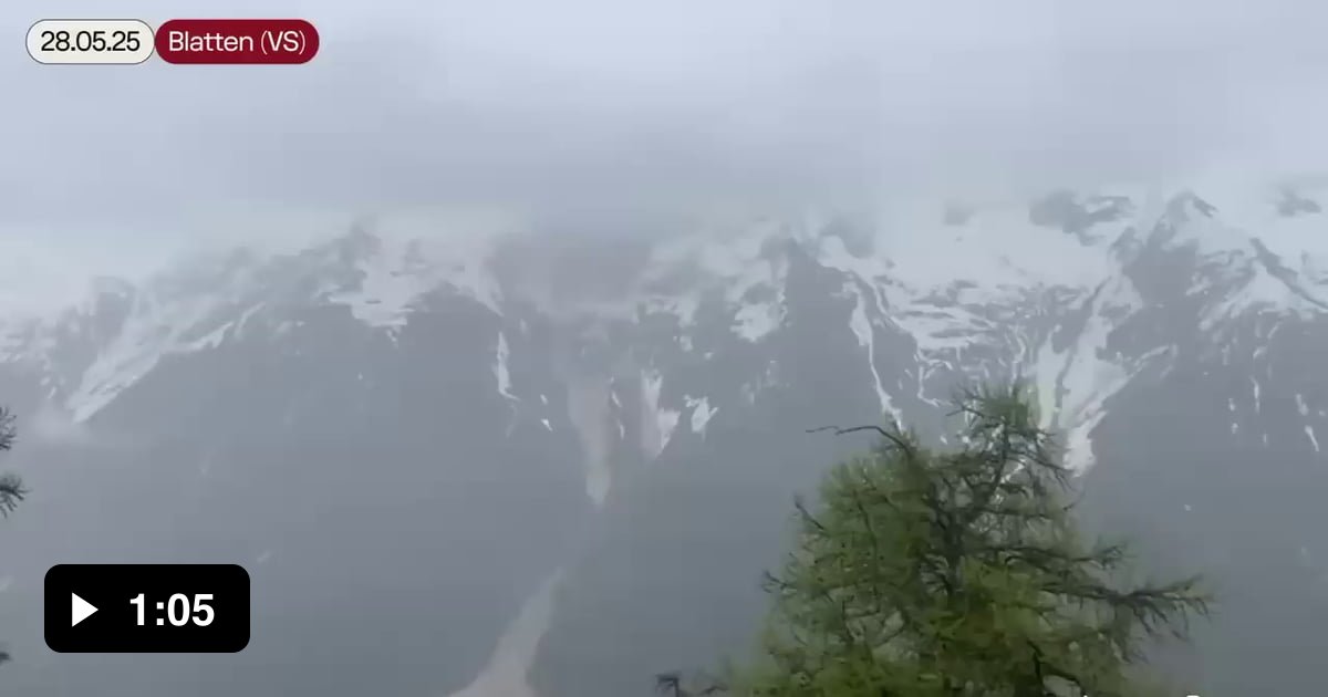 Avalanche partially flattens Swiss town. - 9GAG