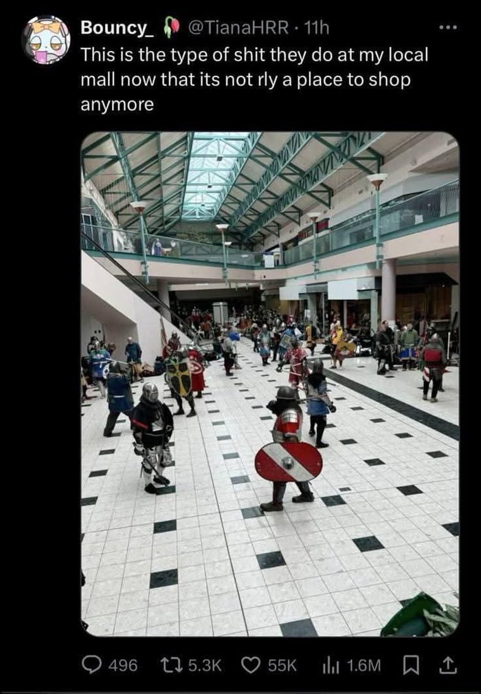 Guess shopping is dead, long live the knights - 9GAG
