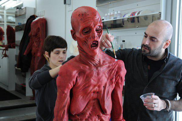 In Guillermo del Toro's 'Crimson Peak', the ghosts were actors in full makeup, enhanced by CGI ...