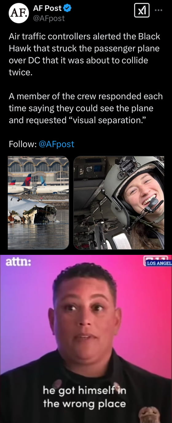 She did the meme... literally told the PLANE to move, twice, after being warned by air traffic ...