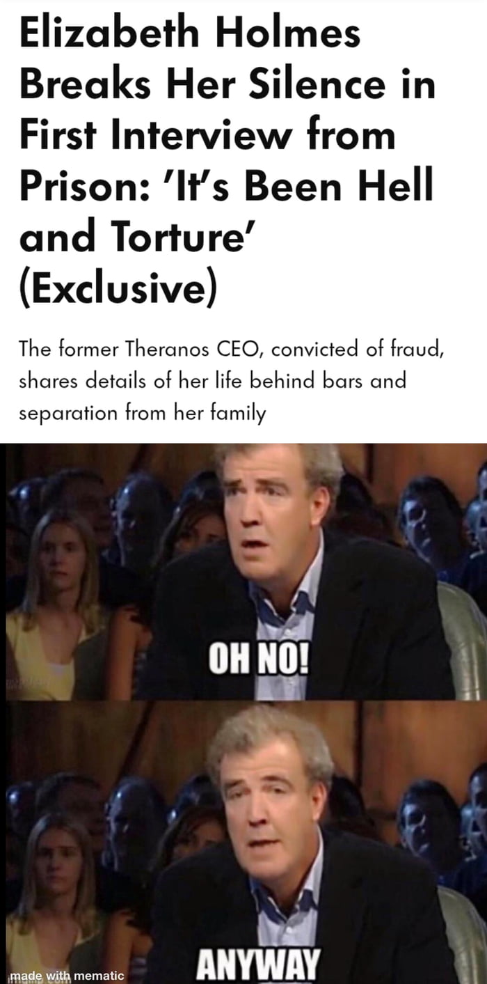 I hope she gets shanked in prison - 9GAG