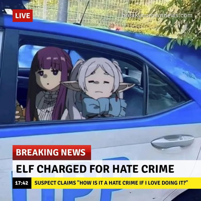 Frieren Elf Crime - 9GAG