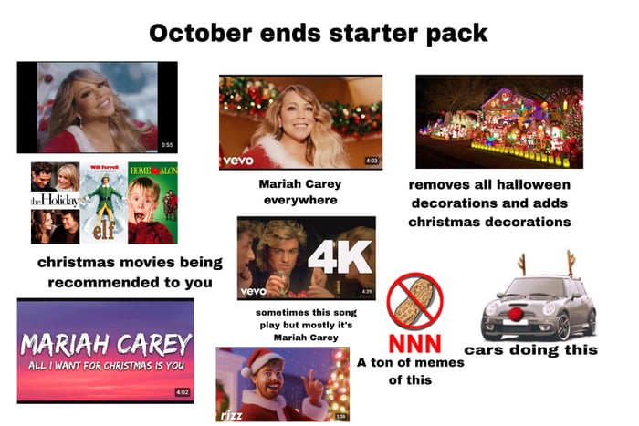 October ends starter pack - 9GAG