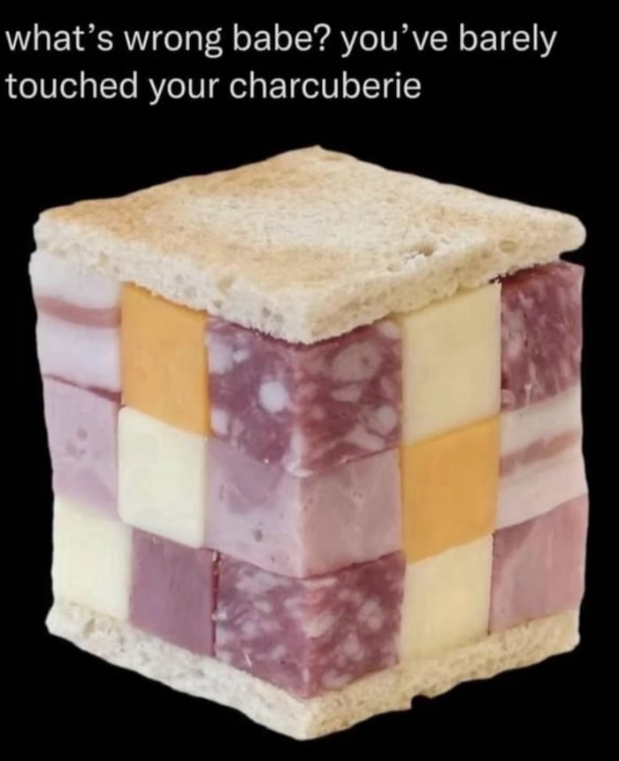 Solving the charcuberie cube - 9GAG