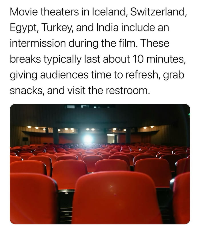 A movie intermission sounds like a fantastic idea. - 9GAG