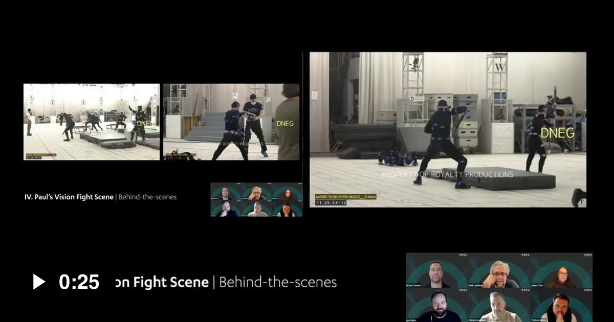 Behind the scenes of the Dune movie's CGI fight - 9GAG
