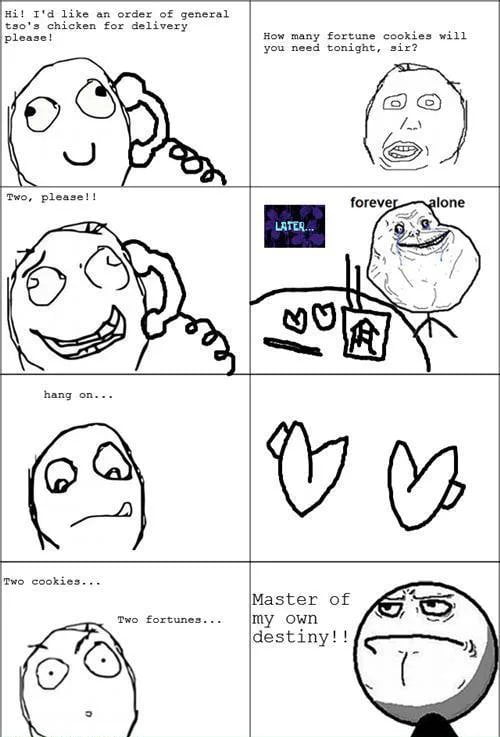 Rage comic, Forever alone - 9GAG