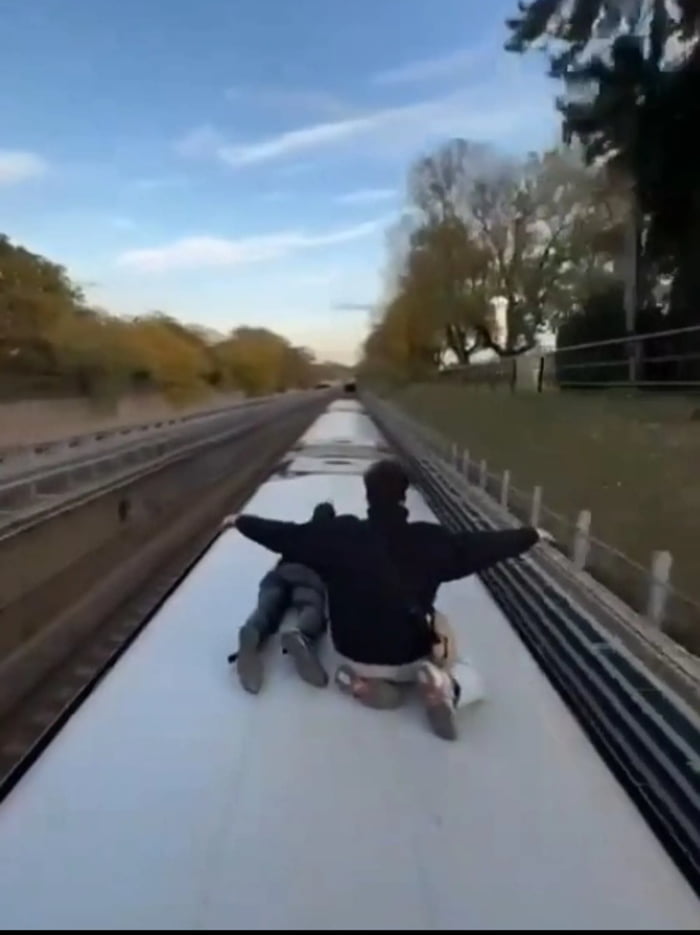 Both young men are pepsi after train surfing in austria. Rip. Darwin ...