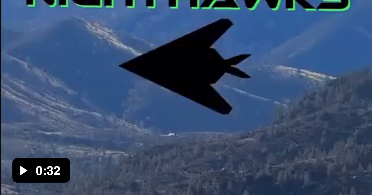 Lockheed F-117 Nighthawk low level fly by - 9GAG
