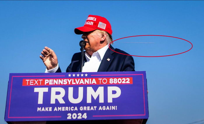 Actual bullet wizzing by Trumps head captured by NYT photographer Doug ...