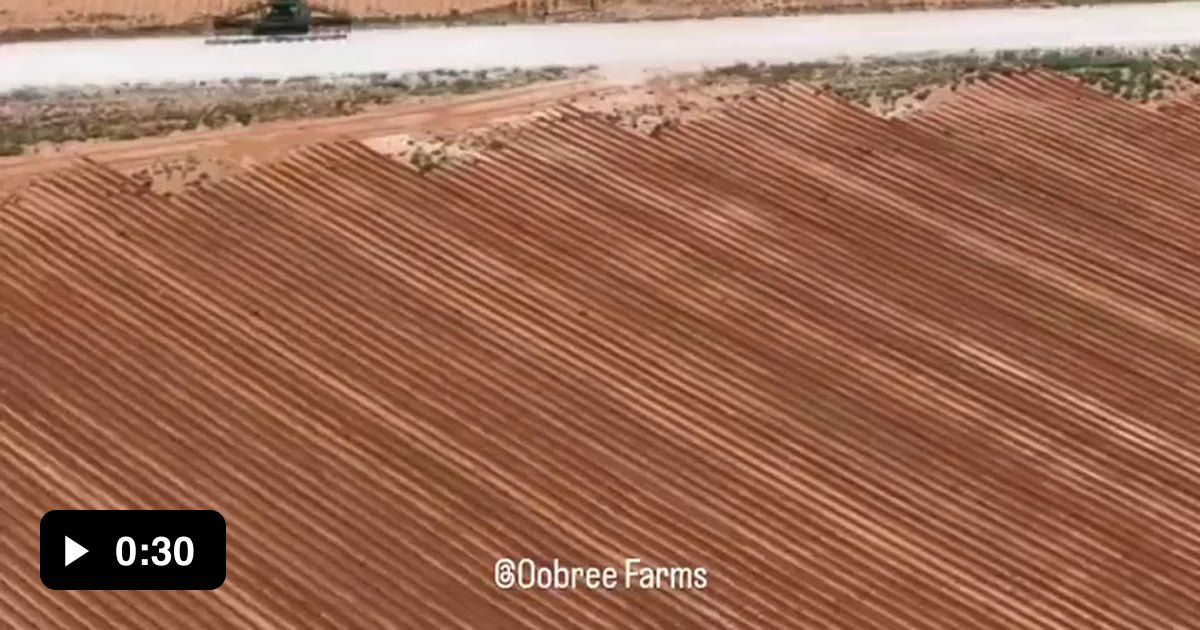 Tractor plowing a field just like I plowed your mom - 9GAG