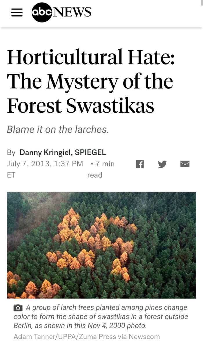 Actual hilarious mystery. Was it UFOs? Nature taking sides? Long-term thinking trolls? - 9GAG