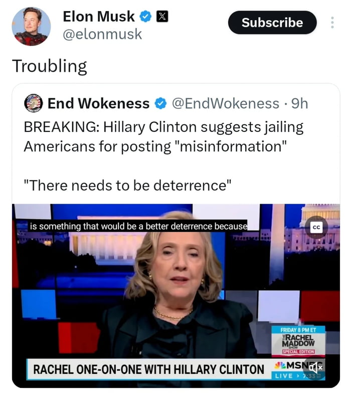 So he's admitting to it being "troubling" because he's doing it and ...