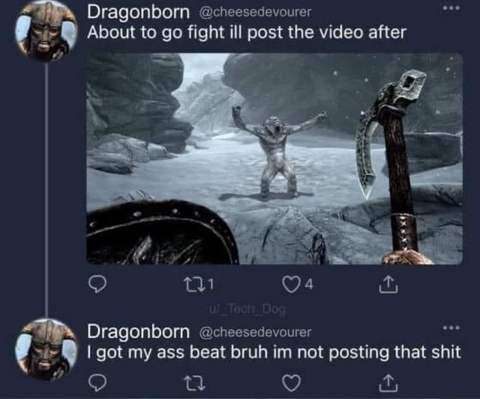 First Skyrim playthrough be like... - 9GAG