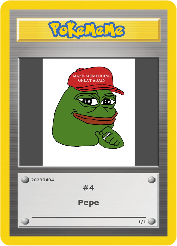 Pokememe card #4 - Pepe - 9GAG