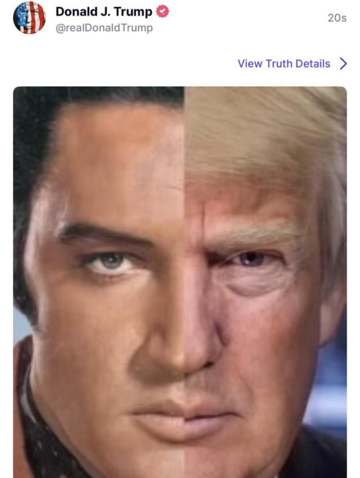 Apparently Trump thinks he’s Elvis now… - 9GAG