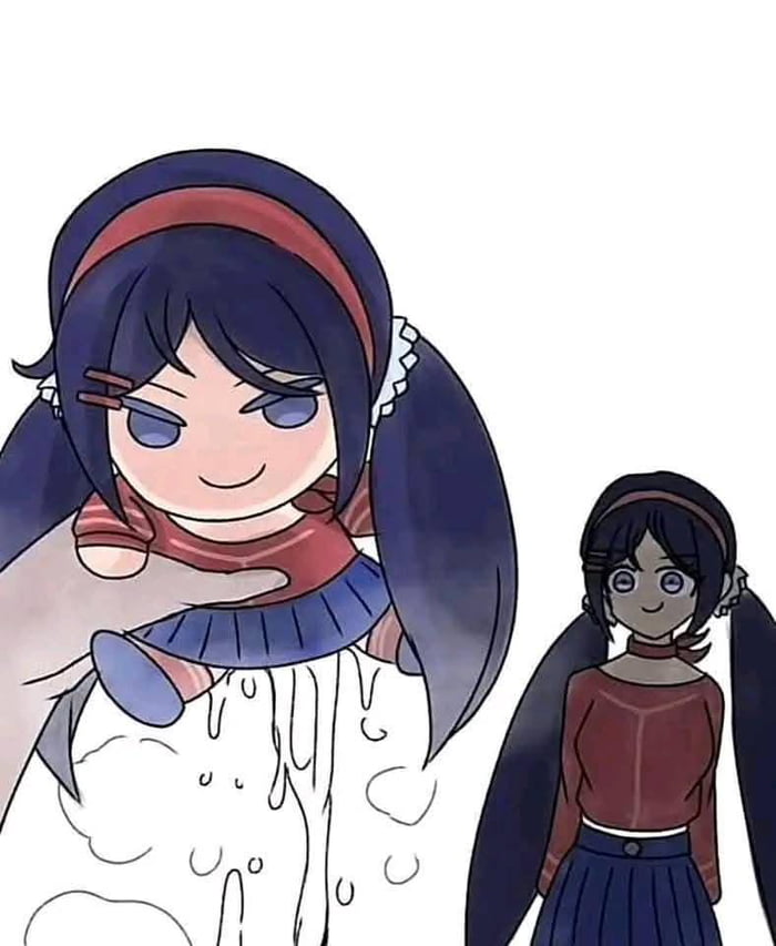 This is the reason why Chibi MITA ran away from you - 9GAG