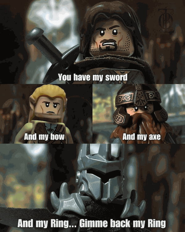 Not by the hair on my Lego chin chin - 9GAG