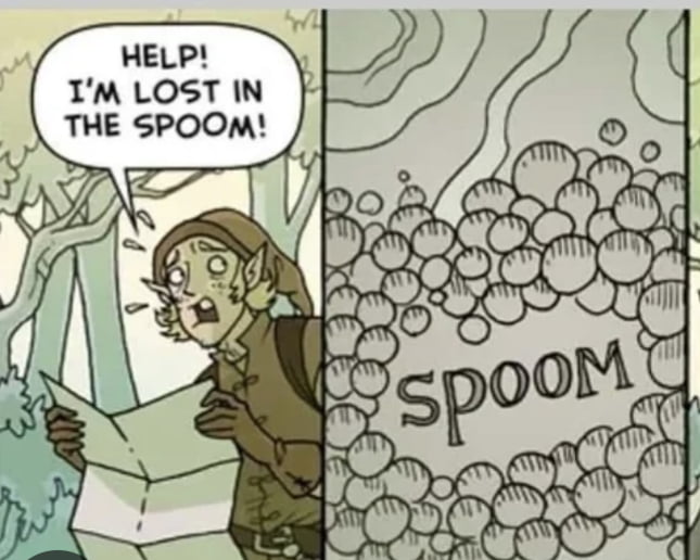 The spoom is lovely, dark and deep - 9GAG