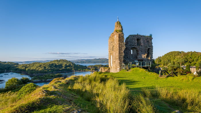 Tarbert Castle, Argyll, Scotland. Not as impressive as some of yours ...