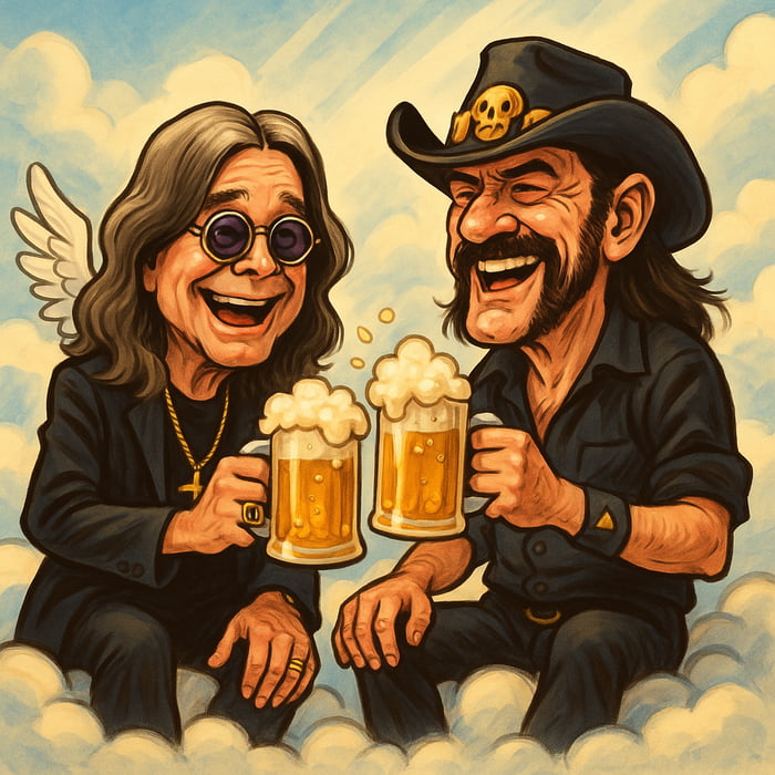 R.I.P Ozzy, at least you can hang out with Lemmy again - 9GAG