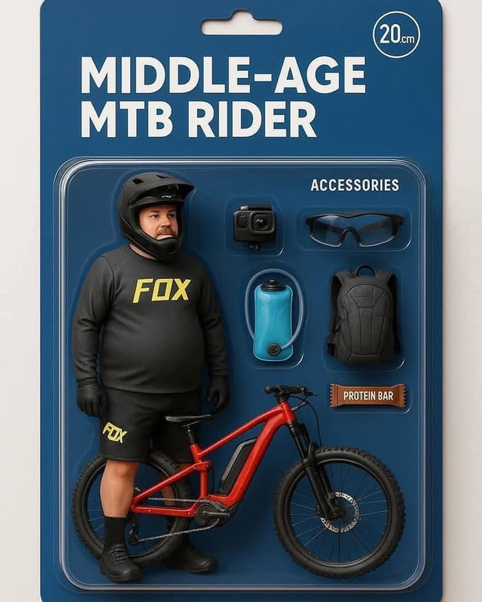 Action figure #3 middle age MTB rider - 9GAG