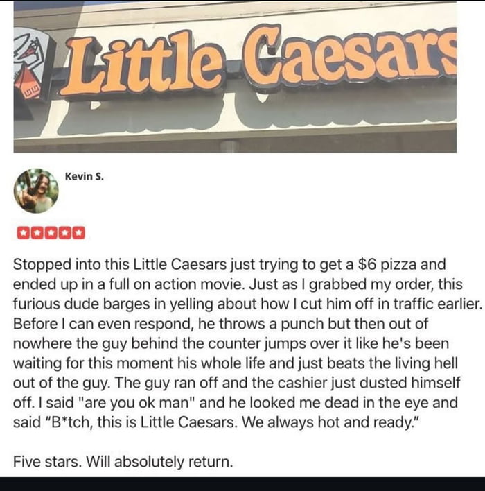 Little Caesars employee is built different - 9GAG