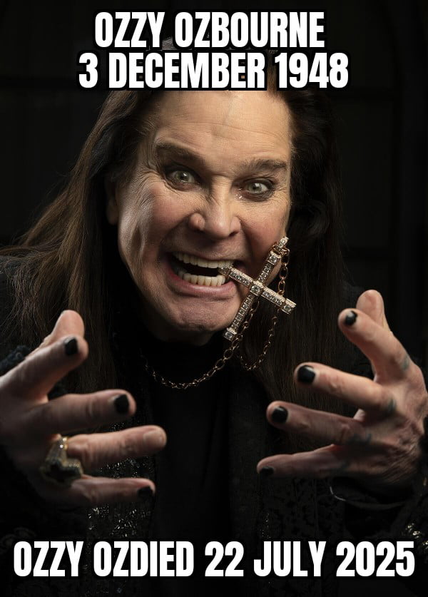 RIP OZZY - 9GAG