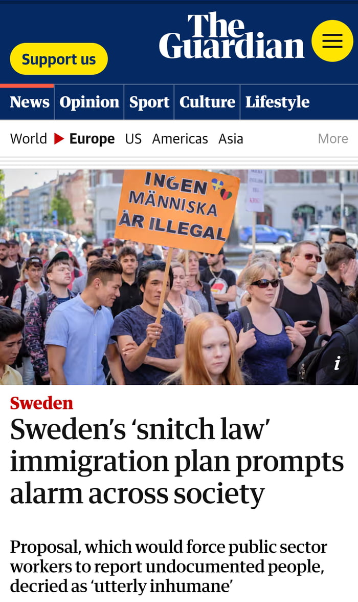 Reporting illegal immigrant is inhumane? How did we normalize illegal immigration? - 9GAG