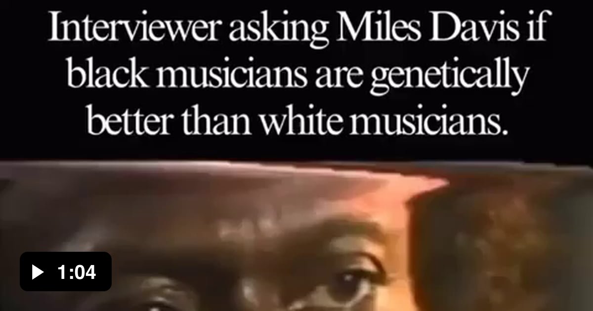 Miles Davis answers a question - 9GAG