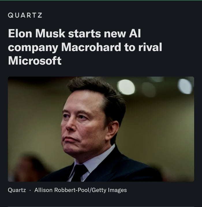 Macrohard comes true - 9GAG