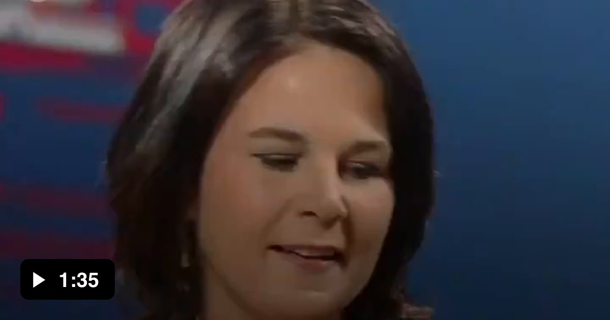 Die Annalena Berbock . Sie will genau das wo sie immer "Nein" sagt. - 9GAG
