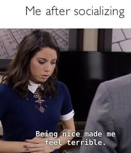 Forcing me to human interaction irl isa breach of my human rights! I'm fairly certain. - 9GAG