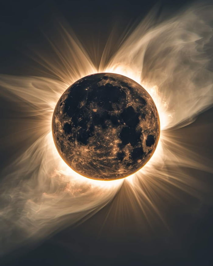 Extremely Detailed View of a Total Solar Eclipse - 9GAG